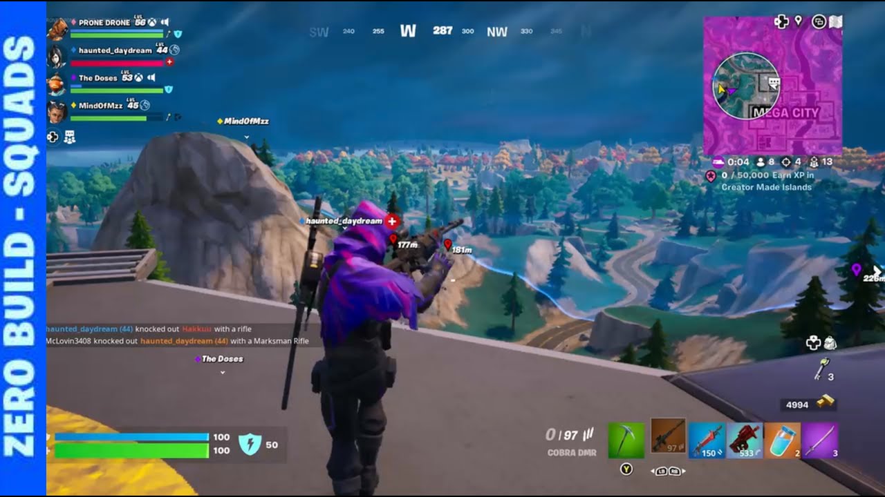 SQUADS ZERO BUILD WIN - YouTube