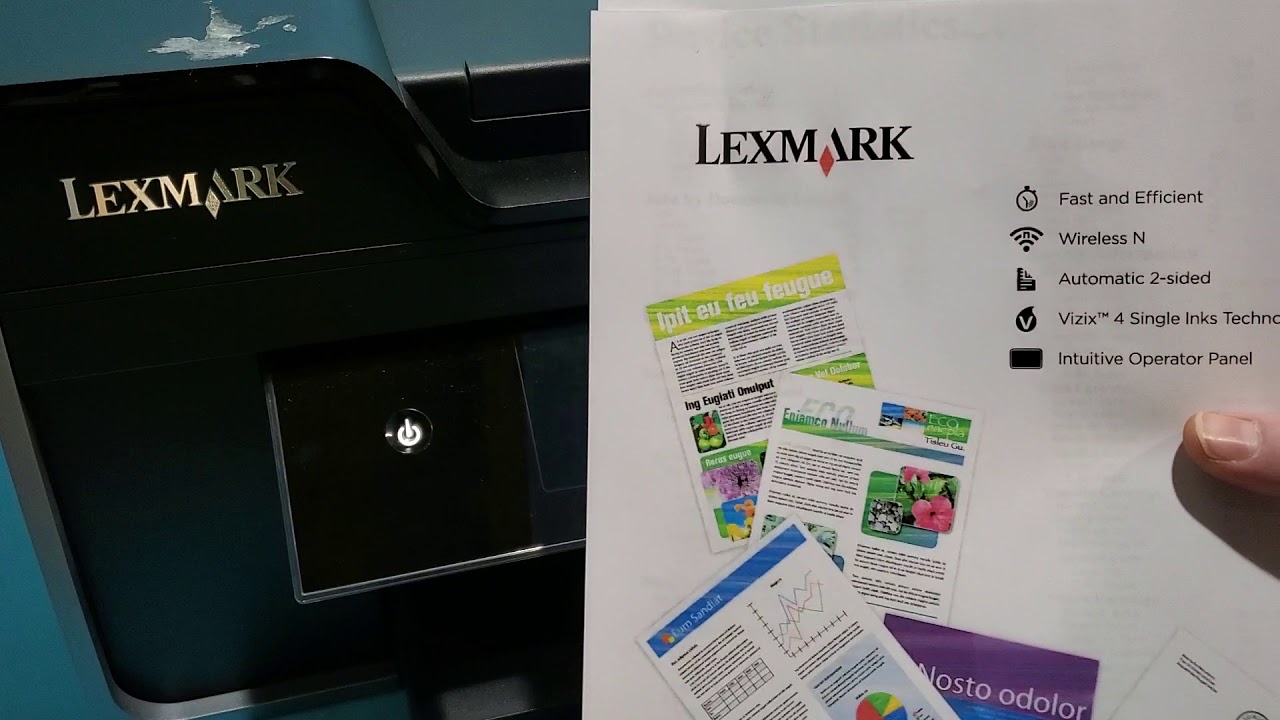 How to print Report Lexmark Pro915 Pro715 Pro905 Printer - YouTube