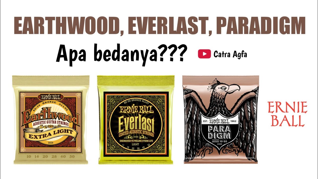 Review: Perbedaan Senar Gitar Ernie Ball Earthwood, Everlast, dan ...