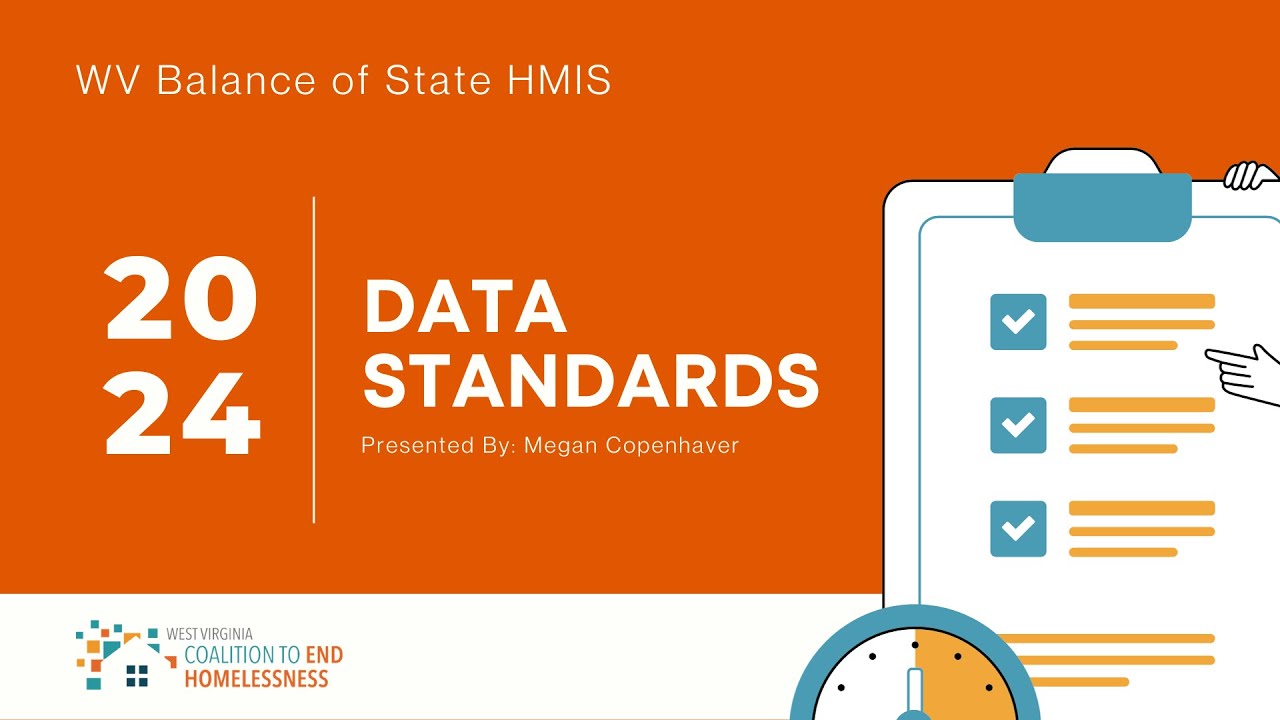 WV Balance of State HMIS - FY24 Data Standards - YouTube