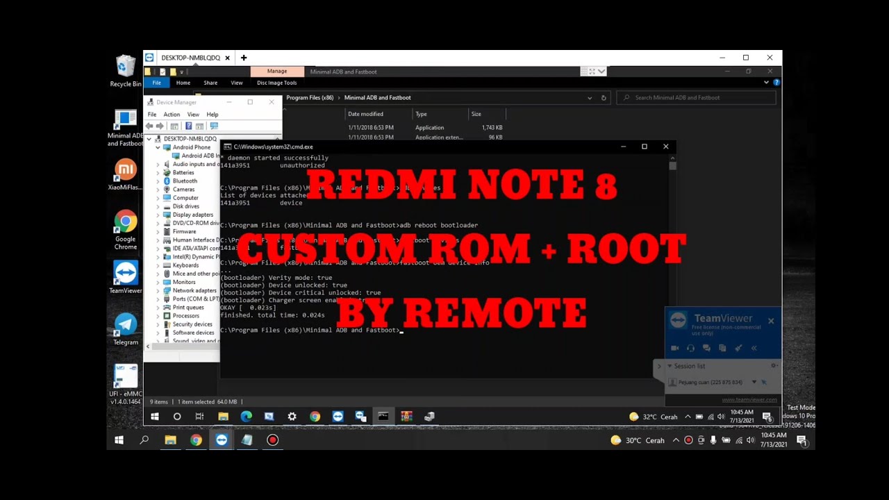 Custom redmi note 8 (Gingko) by remote - YouTube