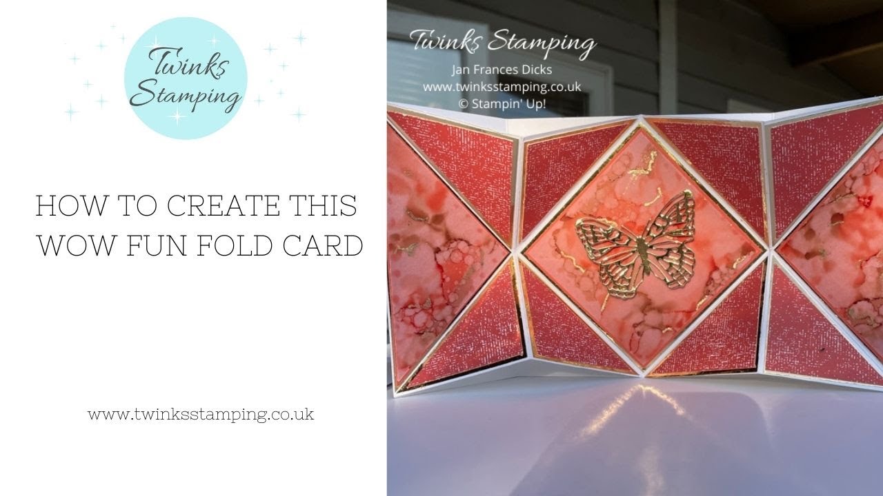 How to create this WOW fun fold card - YouTube
