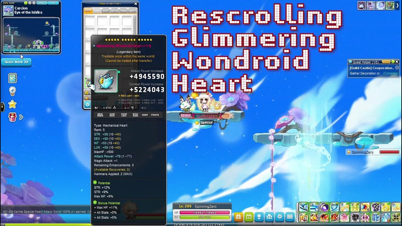 Making Glimmering Wondroid Heart Stronger - YouTube