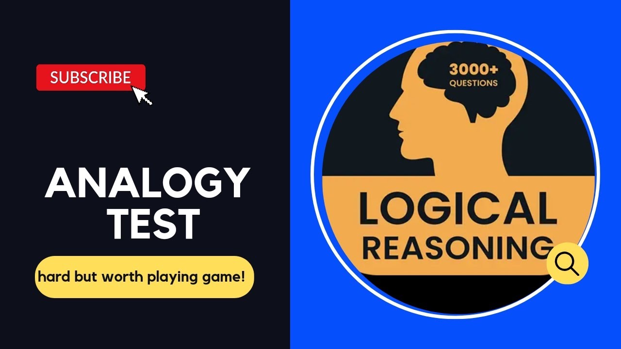 LOGICAL REASONING TEST: ANALOGY || It's hard yet you'll learn,must try ...
