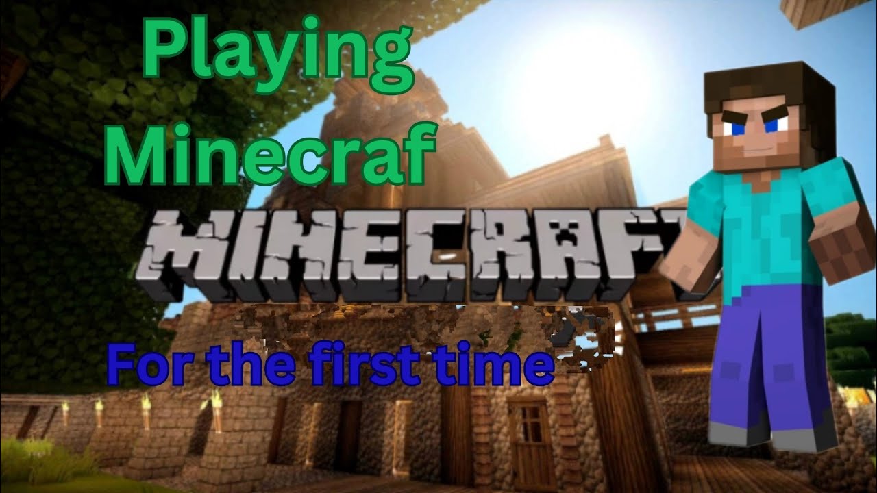Playing Minecraft for the first time 😀 - YouTube