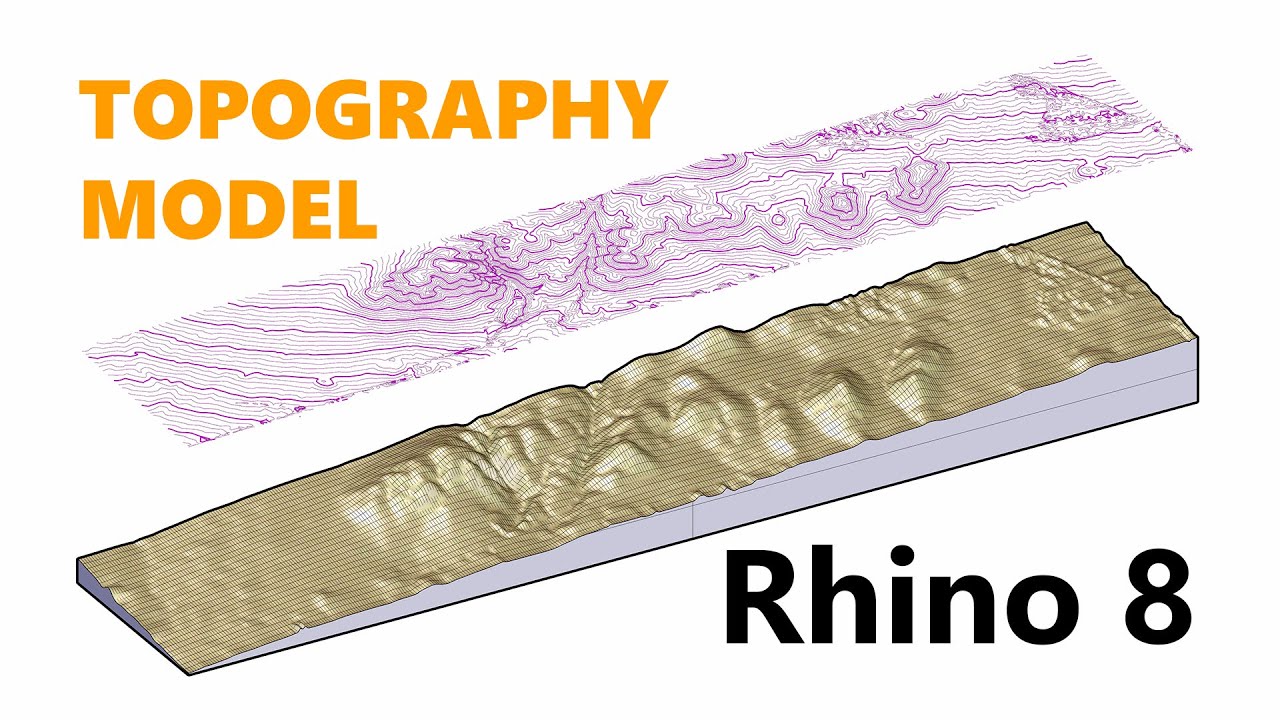 Creating 3D Topography in Rhino 8 Using Contour + Loft - YouTube