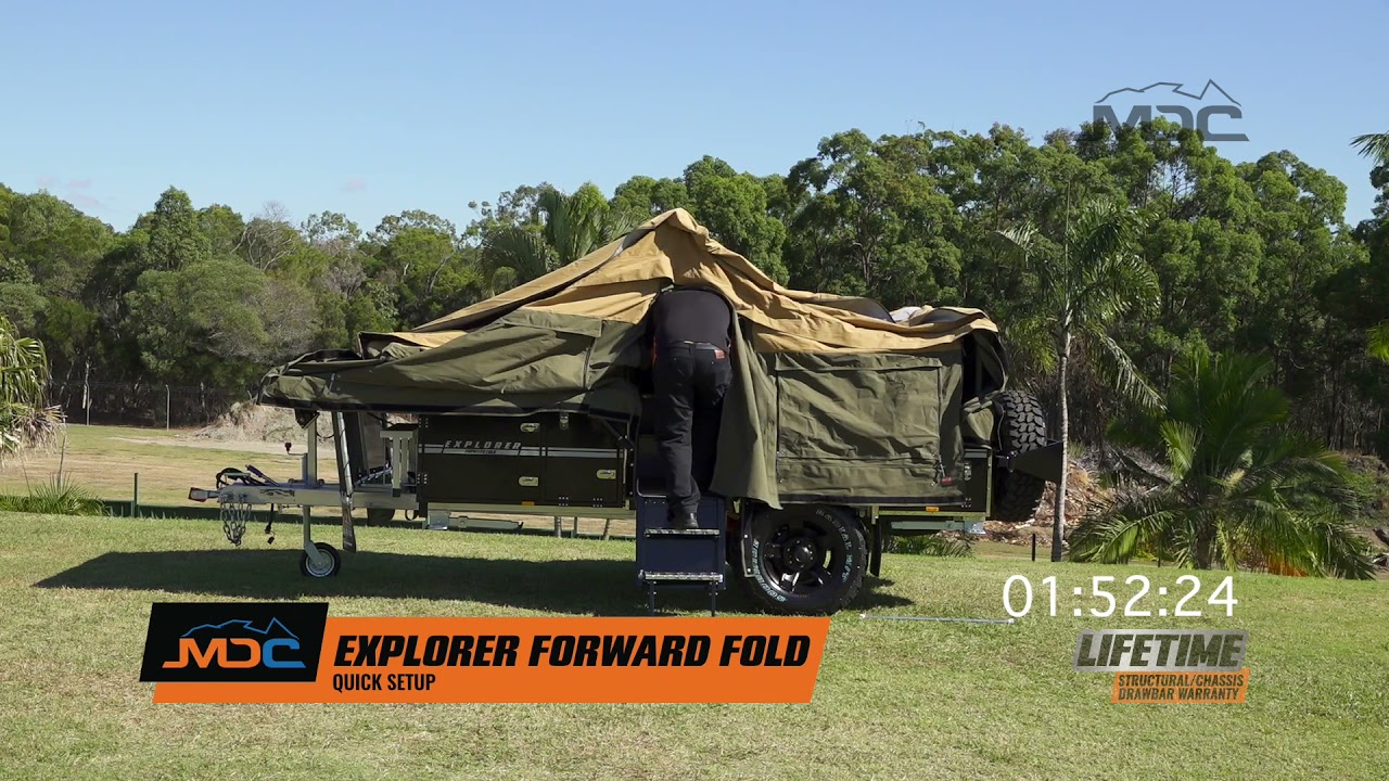 Quick Setup: MDC Explorer FF Pop up Camper - YouTube
