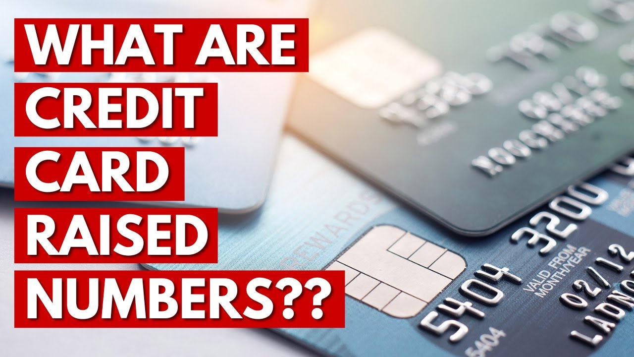 What Are The Raised Numbers On A Debit Card? - YouTube
