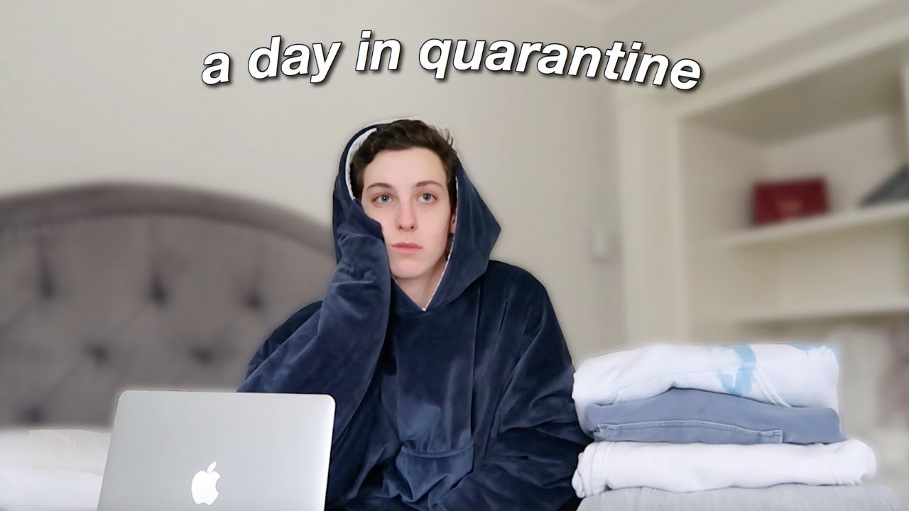a day in my life under quarantine (self isolating) - YouTube