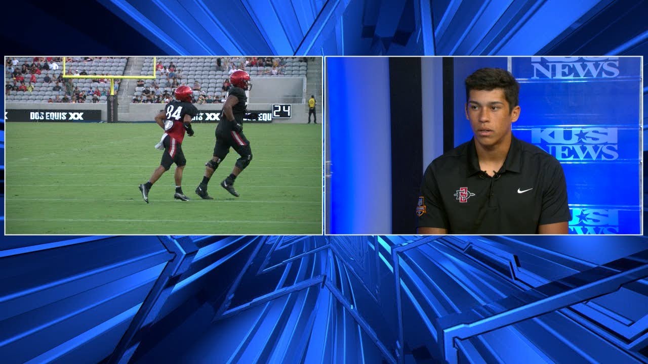 SDSU WR Jesse Matthews in studio talking about playing AT Snapdragon ...