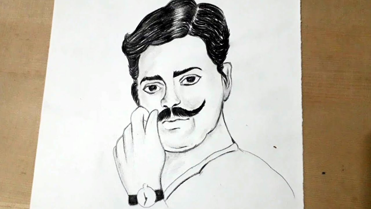 Chandra Shekhar Azad Sketch