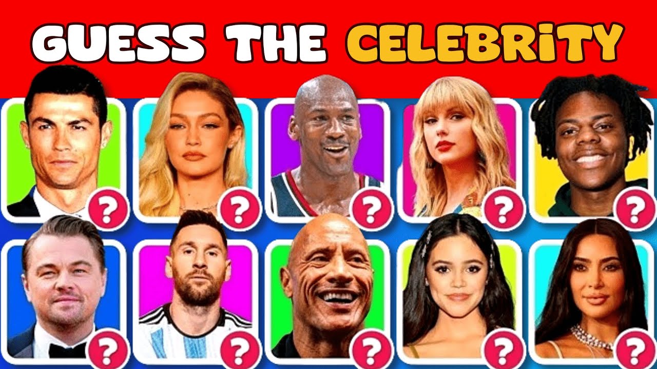 Guess the Celebrity in 3 Seconds - Guess Most Famous People - Riddle ...