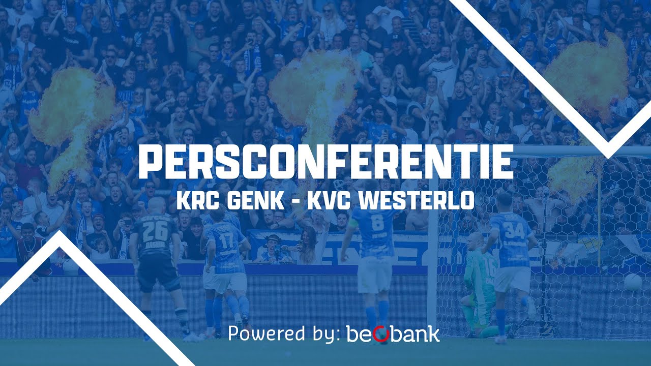 Persconferentie KRC Genk-Westerlo // 18-10-2022 - YouTube