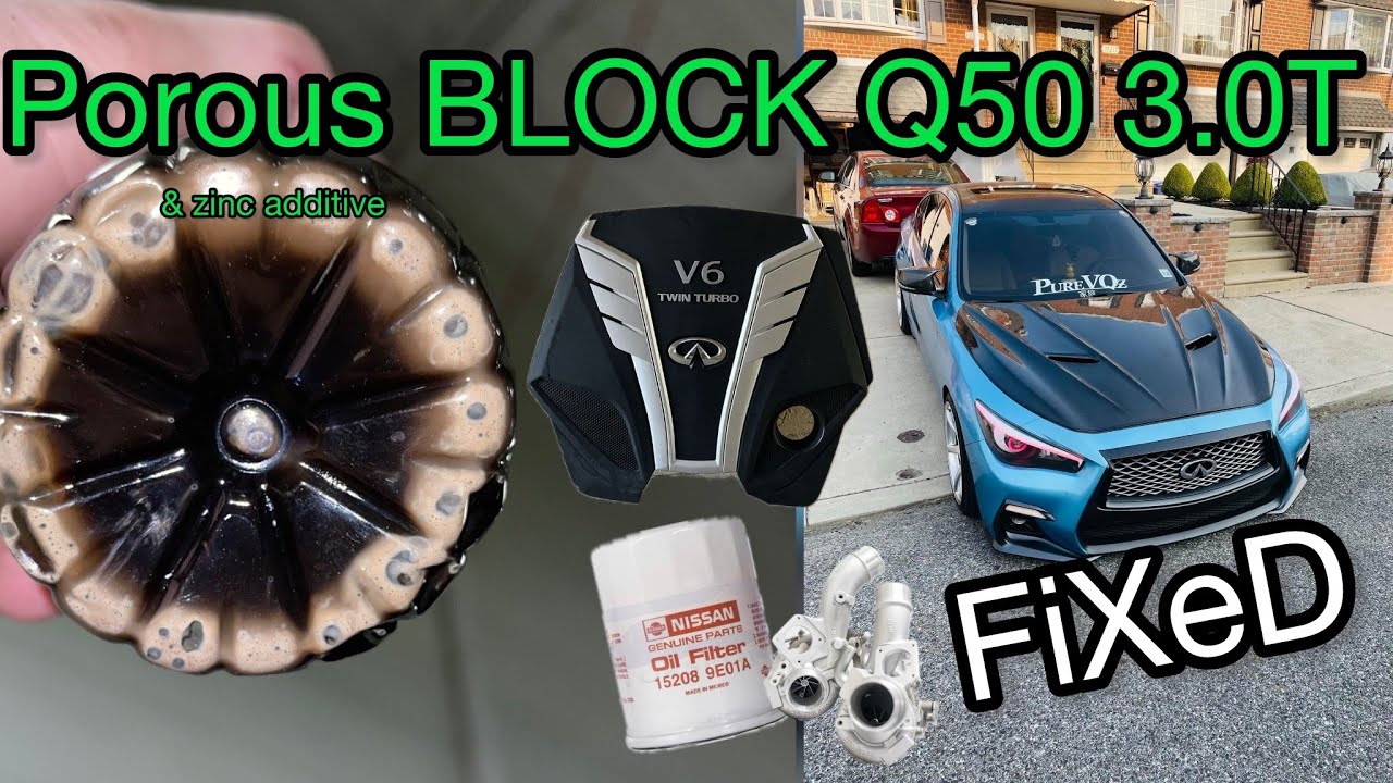 Porous block VR30DDTT Q50/Q60 3.0t - YouTube