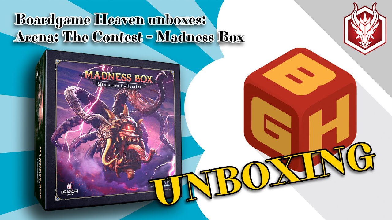 Boardgame Heaven Unboxing 174: Arena: The Contest Madness Box (Dragori ...