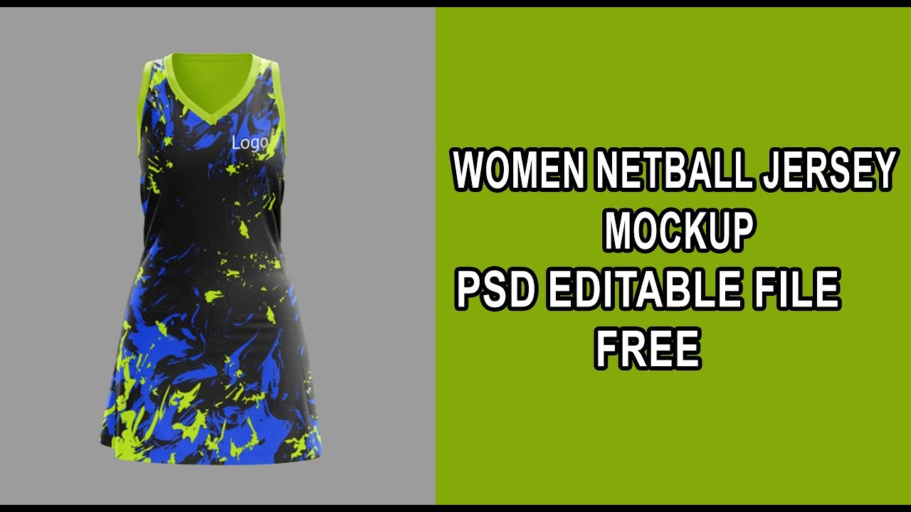 How to Make Women NetBall Jersey Mockup in Photoshop | Photoshop ...