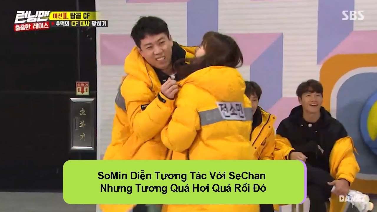 RUNNING MAN VIETSUB | SoMin Diễn Tương Tác Với SeChan Nhưng Tương Quá ...