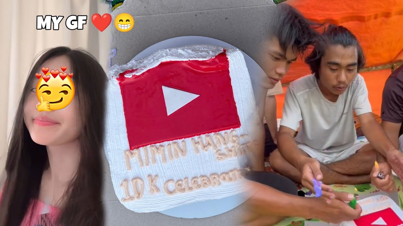10K CAKE CUTTING WITH MY GF ️😁🎉 || Thank you so much for 10k || support ...