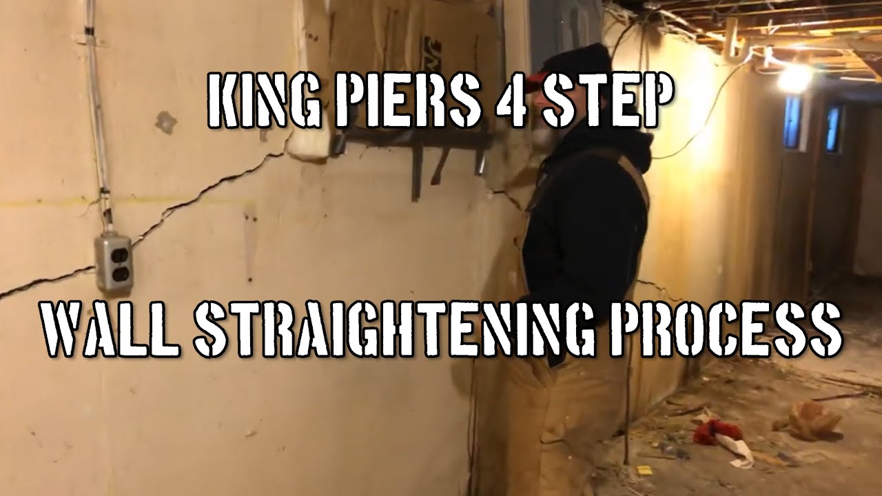 4 Step Wall Straightening Process by: King Piers LLC - YouTube