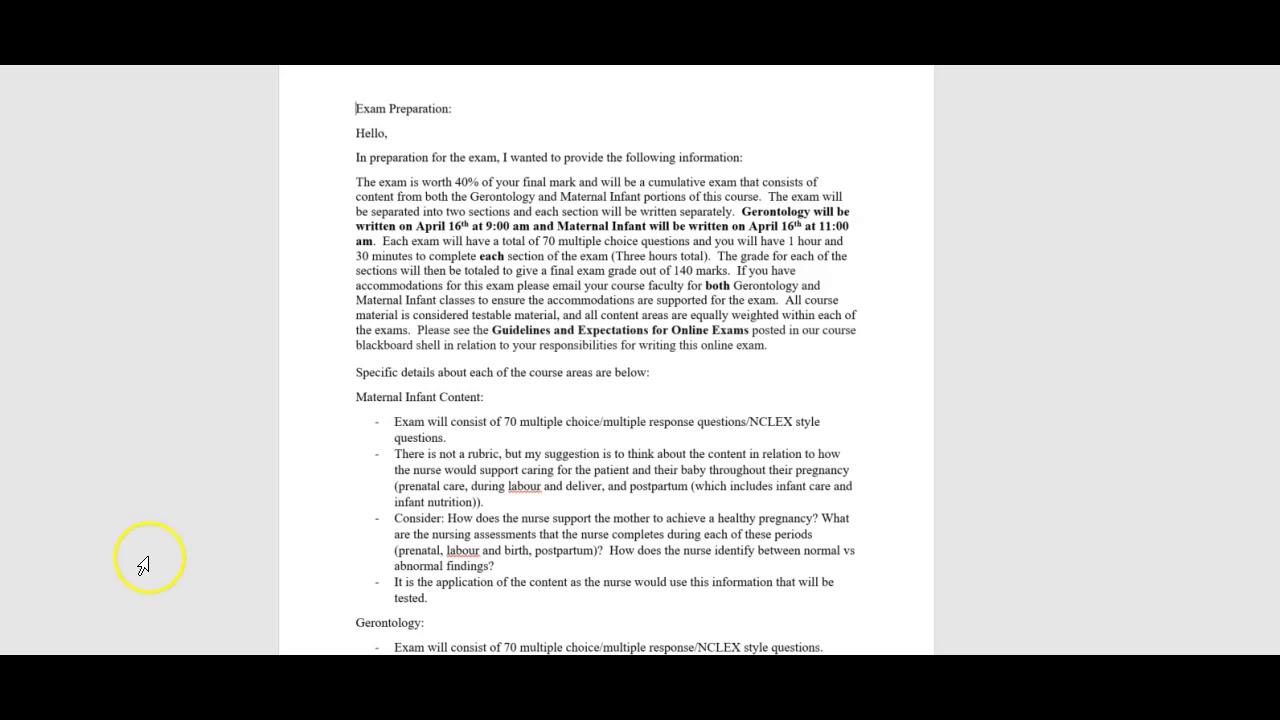 Final Exam Overview - YouTube