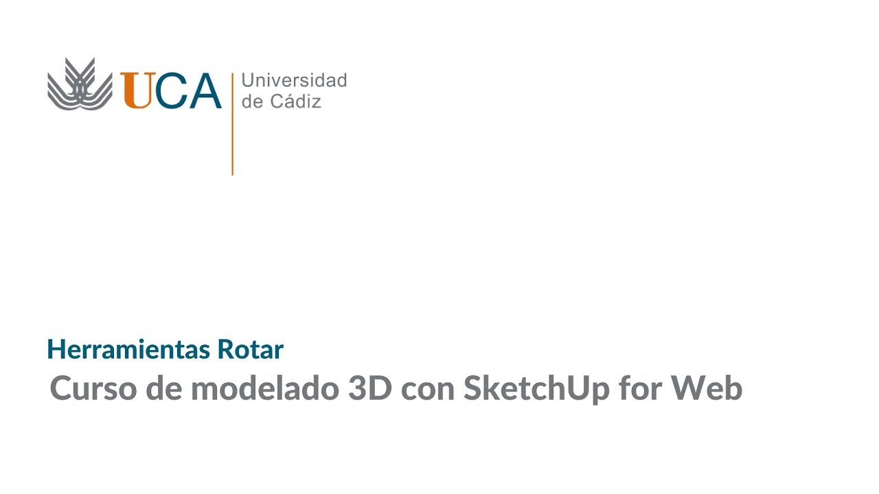 21. Modelado básico SketchUp Web. Herramienta rotar - YouTube