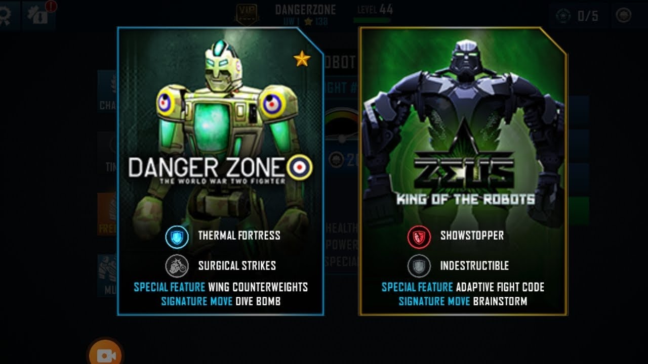 Real Steel Zeus Vs Danger Zone