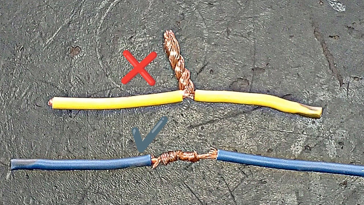 Awesome Idea! How to Twist Electric Wire Together | Properly Joint ...
