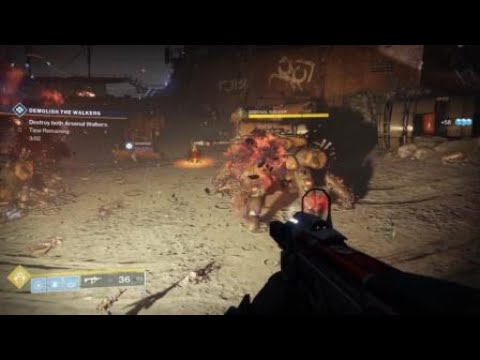 Destiny 2 - Fallen Walker Crushes Guardian - YouTube
