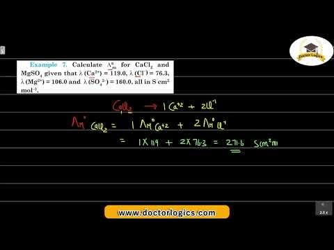 Calculate Lambda_(m)^(@) for CaCl_(2) and MgSO_(4) from the following data : Lambda_(m(Ca+2 ...