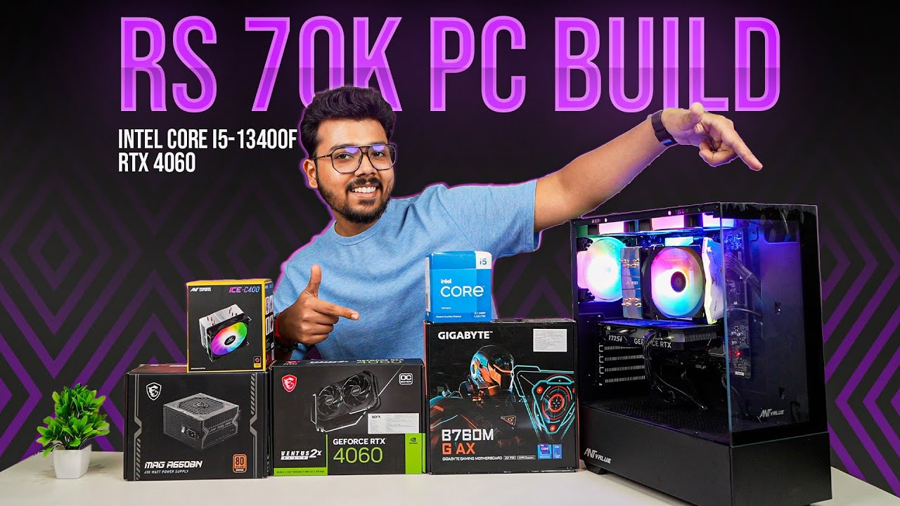 Best Budget Rs 70,000 Gaming PC Build 2025 | i5-13400F + RTX 4060🔥 ...