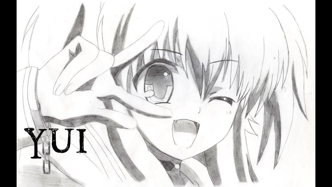 How I Draw Yui from Angel Beats - YouTube