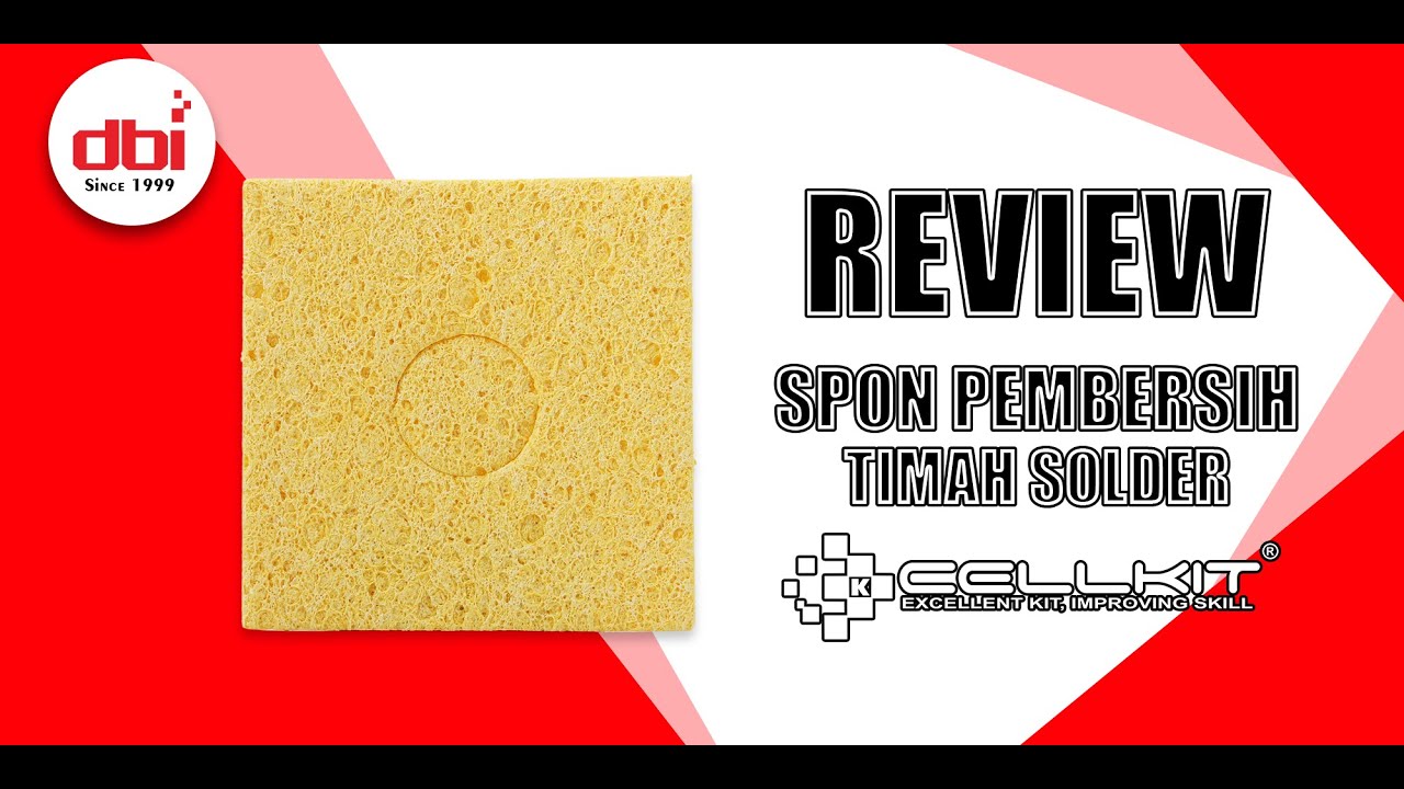 Busa Spon Pembersih Timah Solder CELLKIT - YouTube