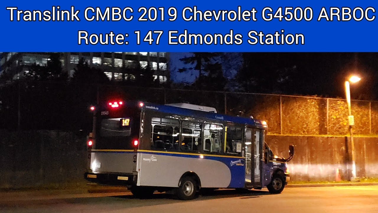 Translink CMBC 2019 Chevrolet G4500 ARBOC 19543 - YouTube