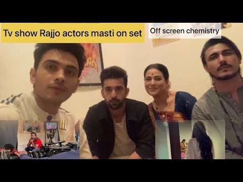 Star plus show Rajjo actors masti on set #behindthescenes #rajjoserial ...