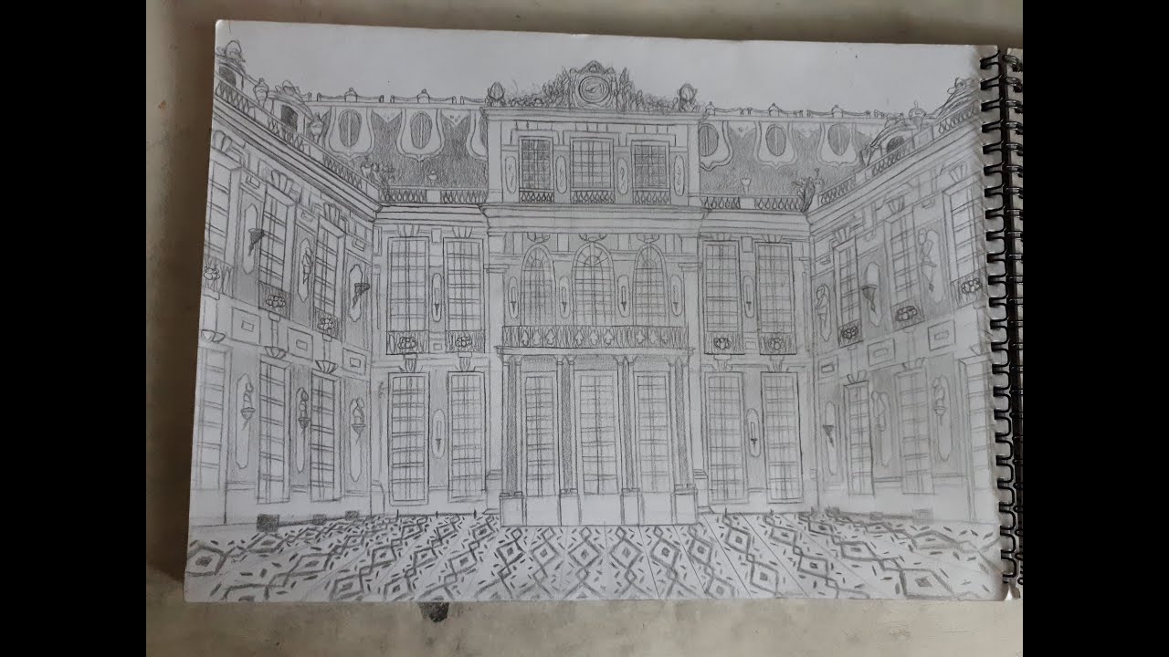 Desenhando PALACIO DE VERSALHES I Drawing VERSAILLES PALACE - YouTube
