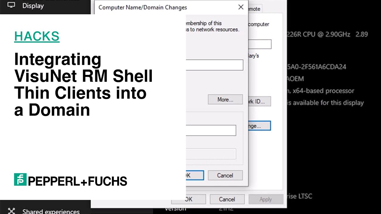 Pepperl+Fuchs Hacks: Integrating VisuNet RM Shell Thin Clients into a ...
