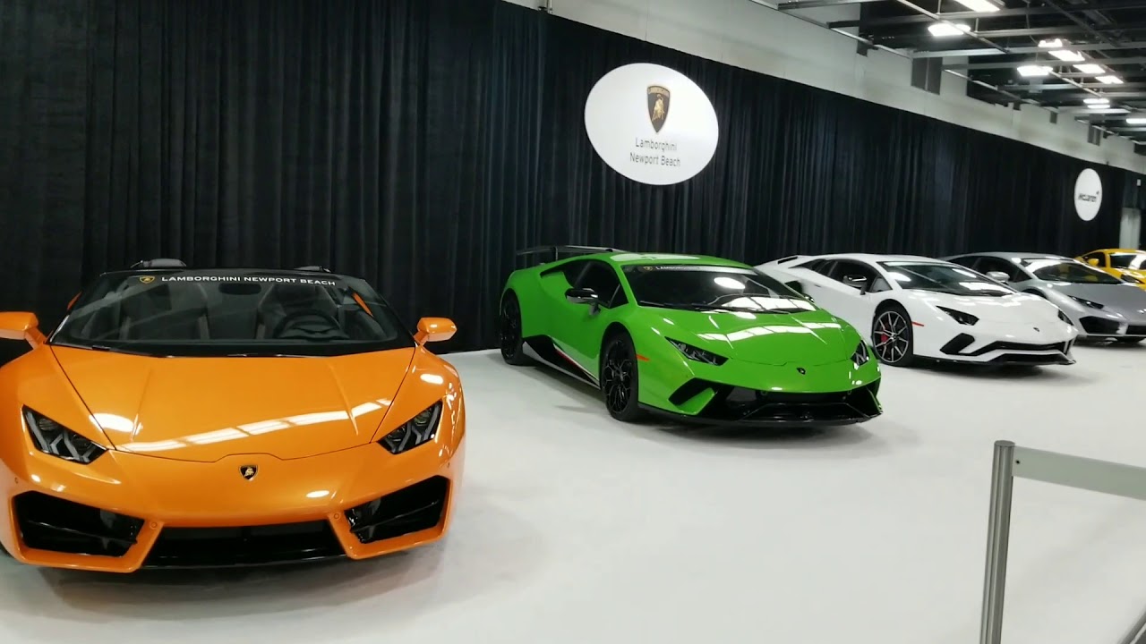 Exotics at OC International Auto Show - YouTube