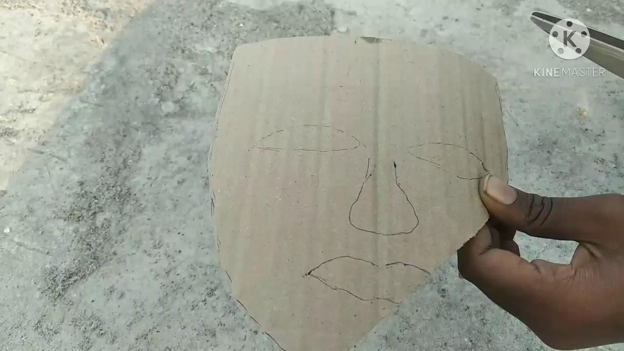 How to make nakabposh mask - YouTube