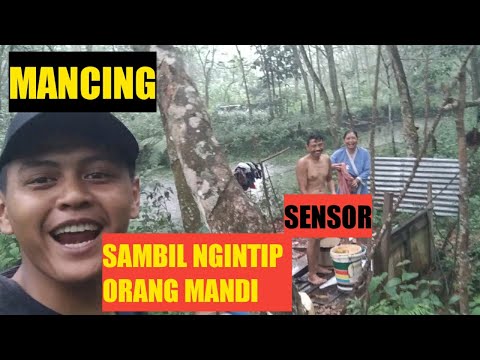 MANCING WADER SAMBIL NGINTIP ORANG MANDI 🤣🤣