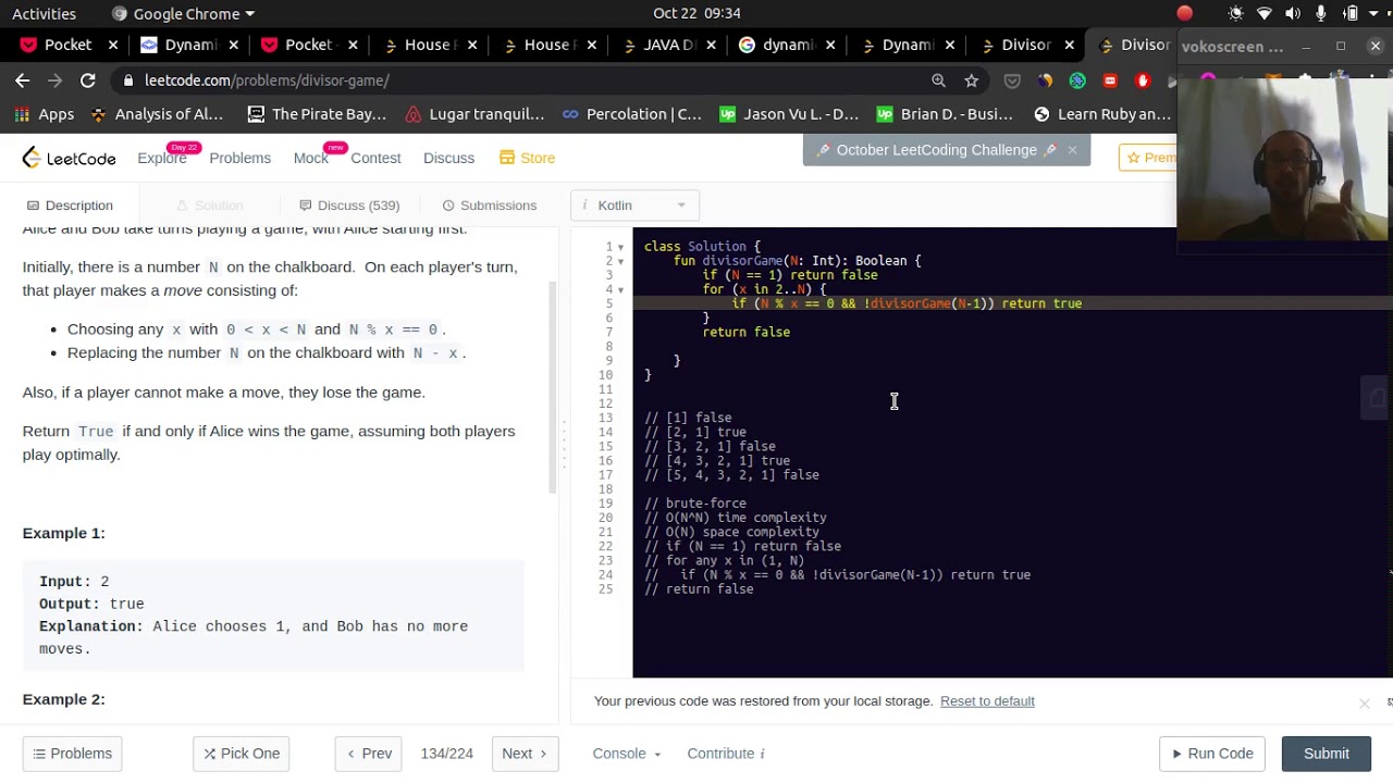 Dynamic Programming: Divisor Game - YouTube