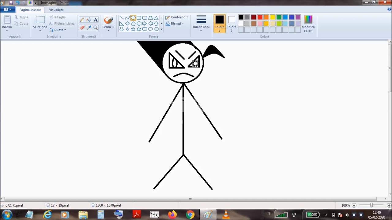 come disegnare con paint - YouTube