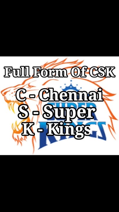 full form of csk ll csk ka full form kya hai ll what is the full form ...