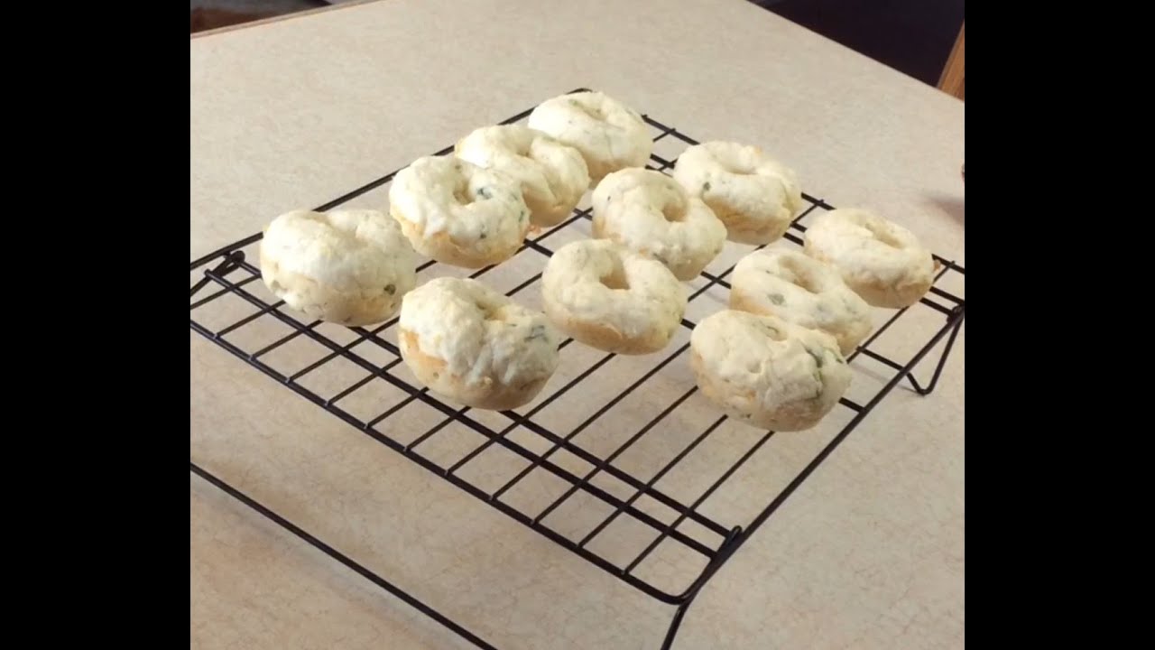 Baking Savory Donuts-Sour Cream and Chives - YouTube