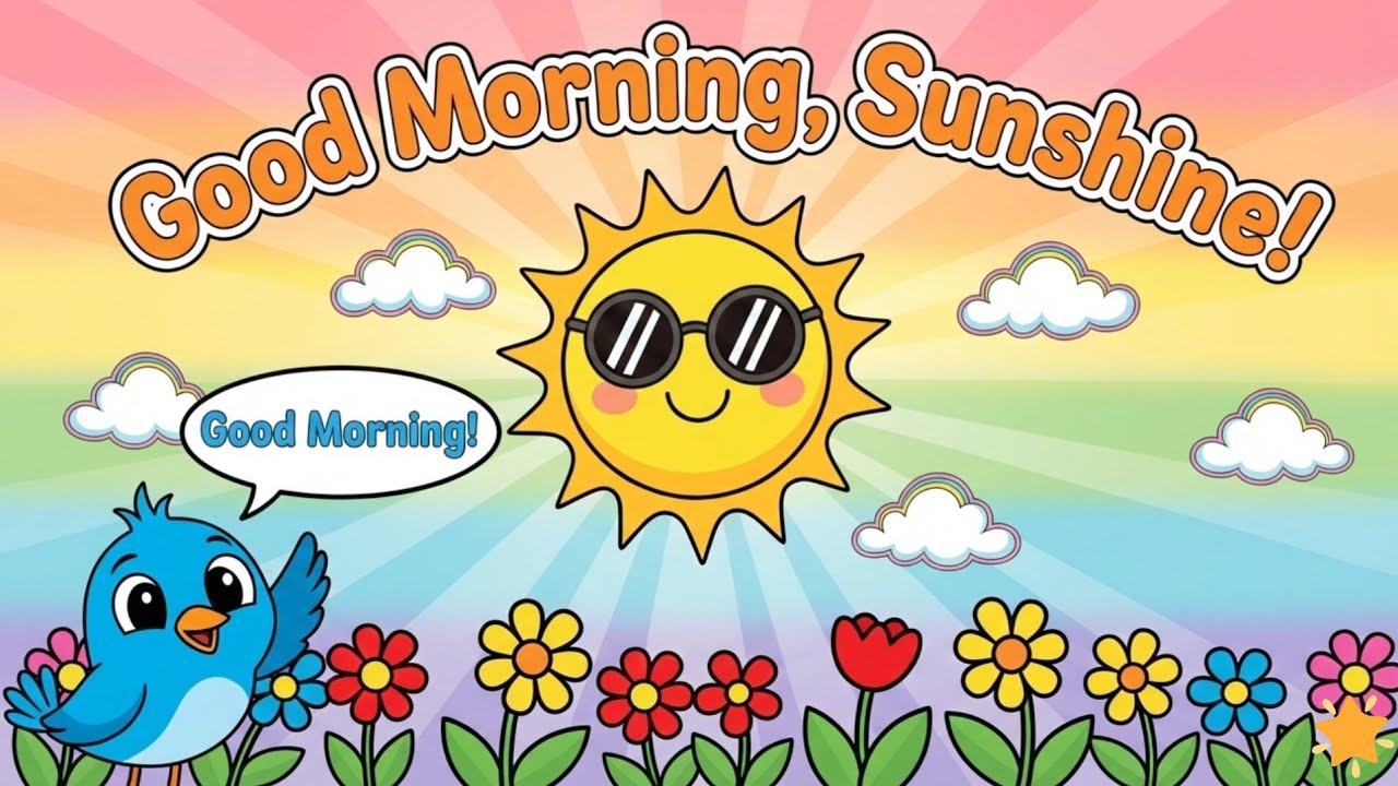 Good Morning, Sunshine 🌞 | Morning Rhymes for Kids | Picorhymes - YouTube