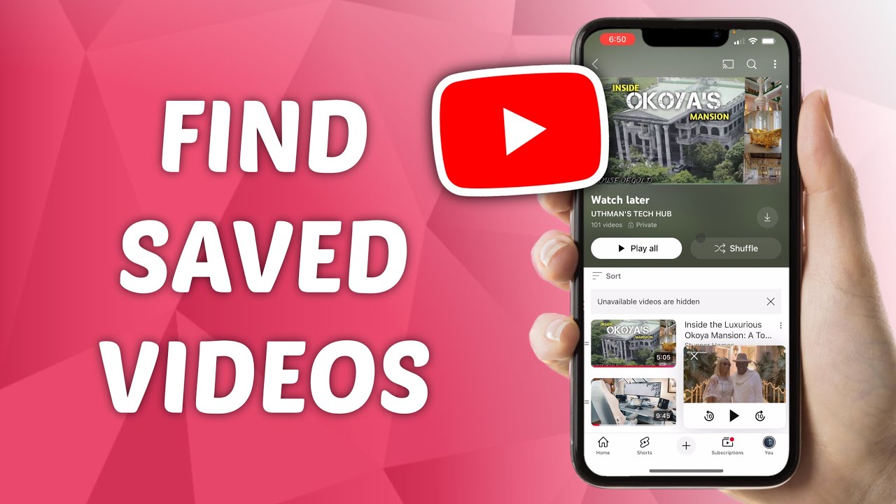 How to Find Saved Videos on YouTube! (2025) - YouTube