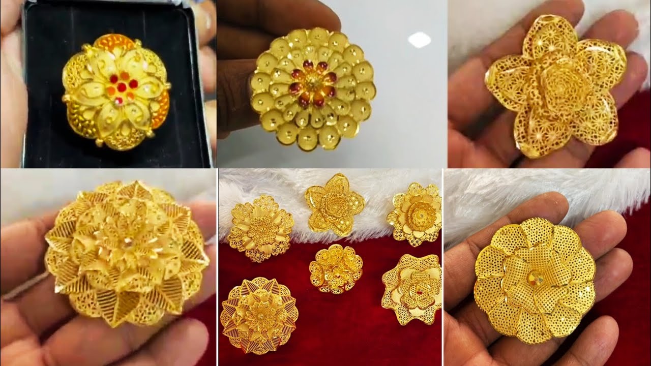 gold anguthi 1 gram gold plated || gold anguthi latest design with ...