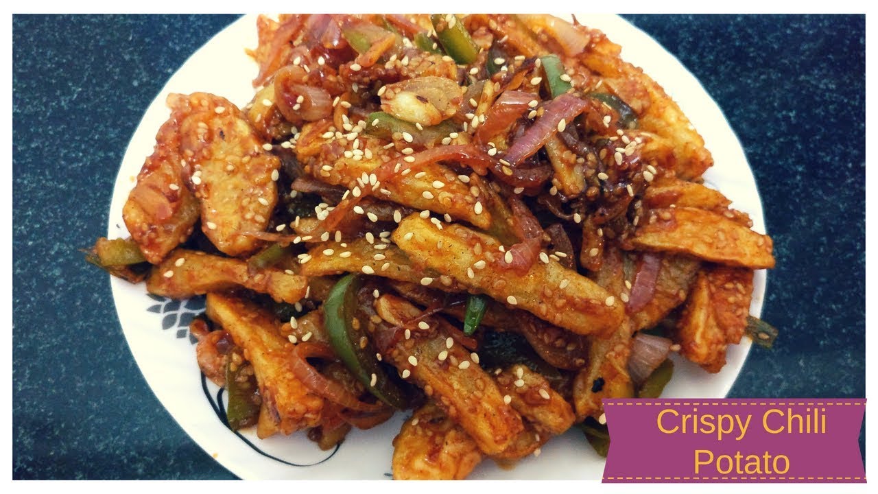 Crispy Chilli Potato | Street Style Fast food | Desi Chinese | Snacks ...