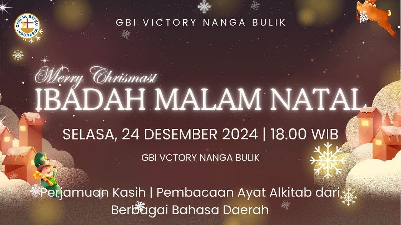 Ibadah Malam Natal | 24 Desember 2024 - YouTube