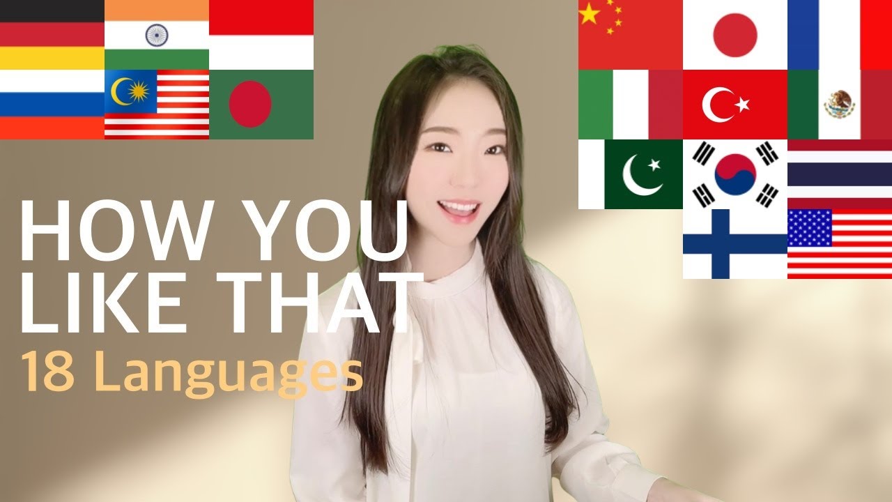 1 GIRL 18 LANGUAGES - How You Like That - BLACKPINK (Multi-Language ...