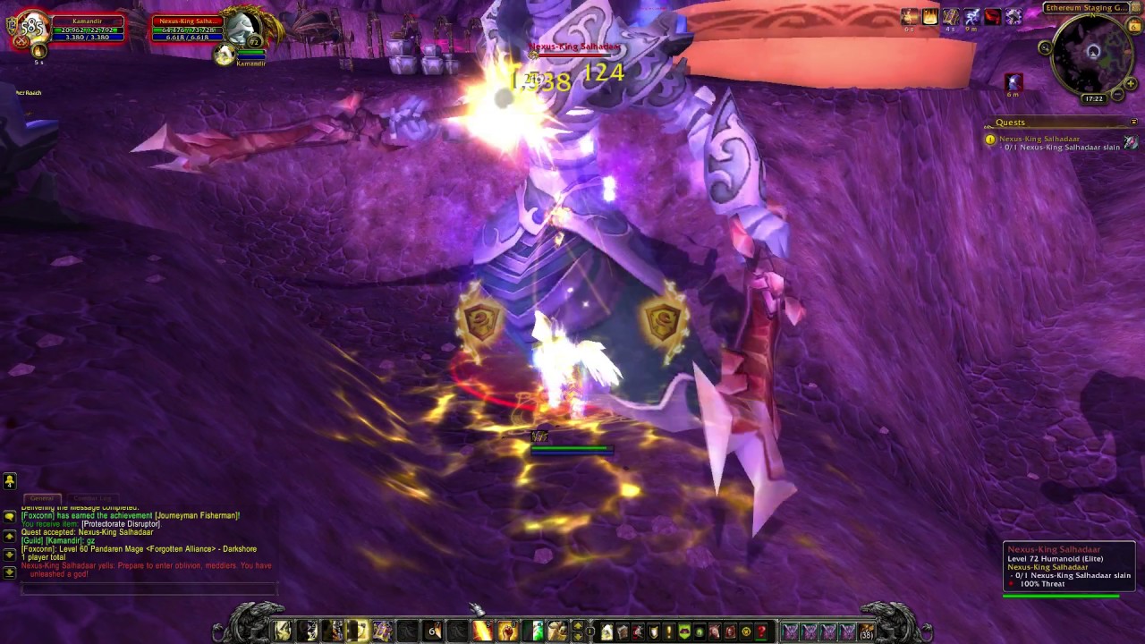 WoW quest #3979 Nexus-King Salhadaar - YouTube